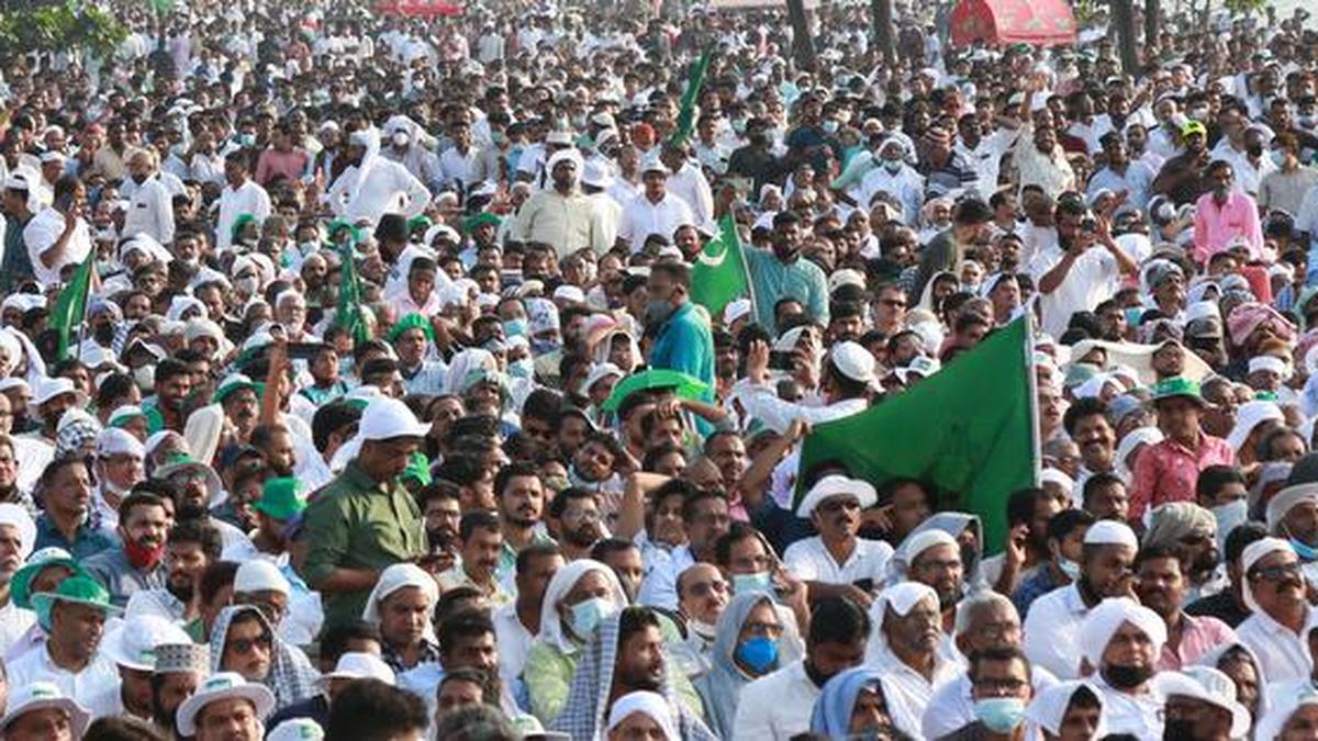 IUML organises rally against Waqf board appointments - The Hindu