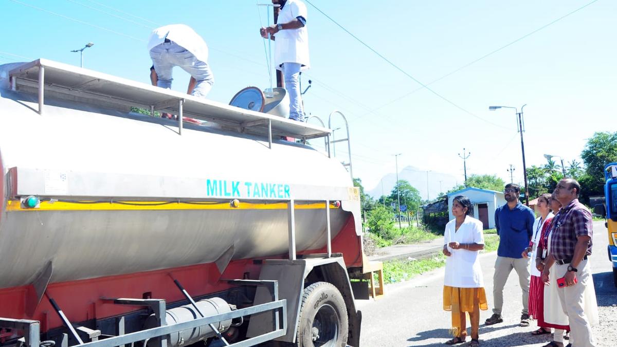 Milk testing lab at Walayar opened - The Hindu