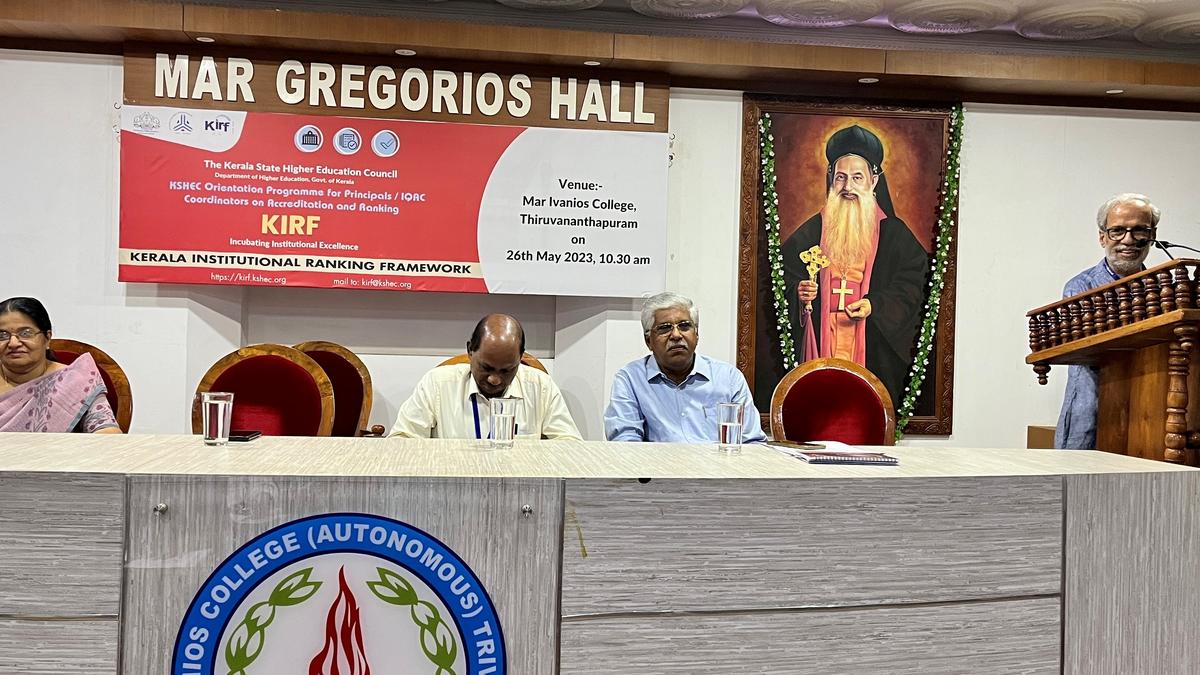 KSHEC begins preparations for KIRF rankings - The Hindu