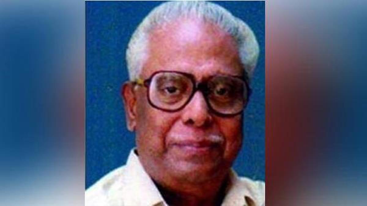 Former Minister V.J. Thankappan dead - The Hindu