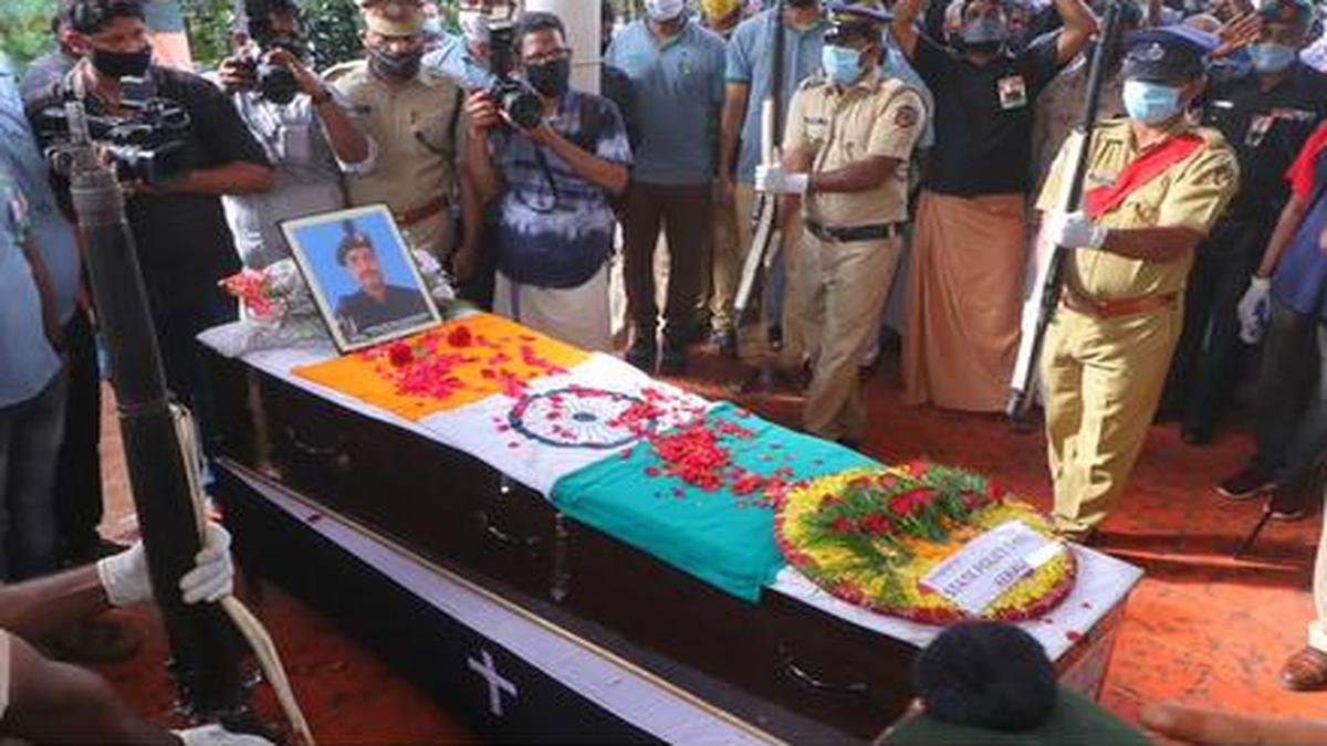 Martyred soldier laid to rest - The Hindu