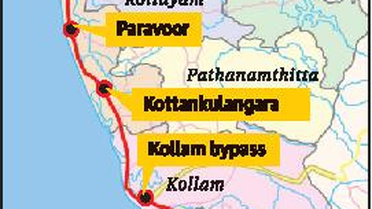 Acquiring land for NH-66 four-laning overcomes hurdles - The Hindu