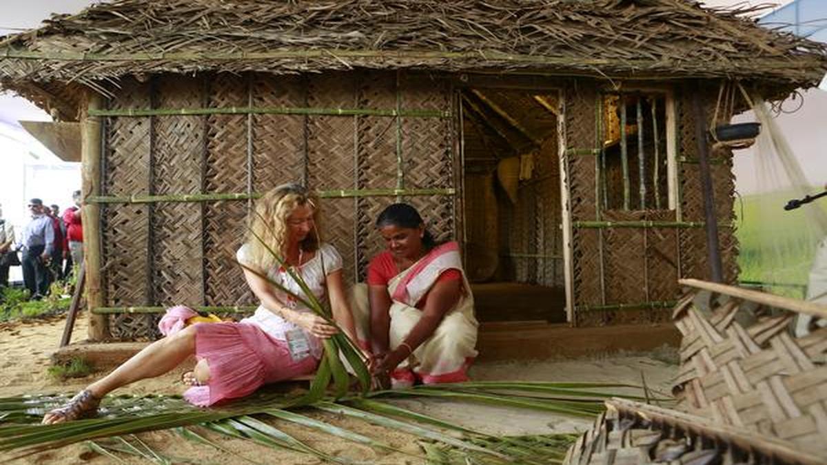 Coconut thatch-making units set to weave a success story - The Hindu