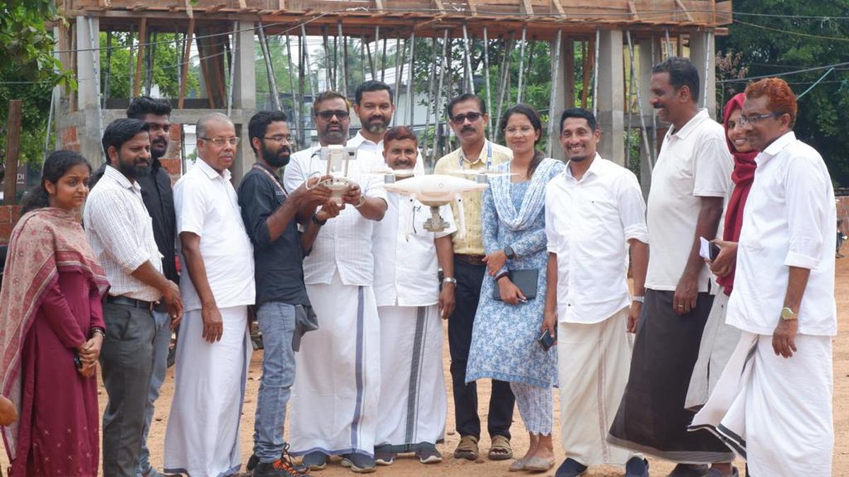 Aerial survey begins at Nadapuram - The Hindu