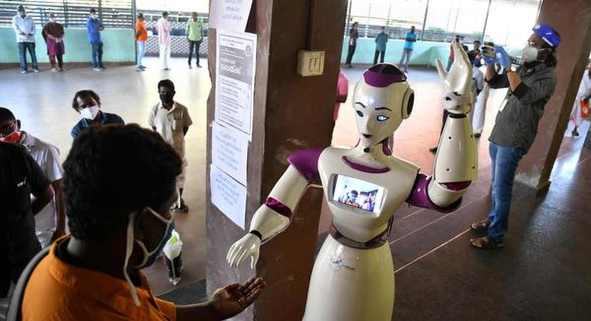 Watch | Robots on poll duty in Kerala - The Hindu