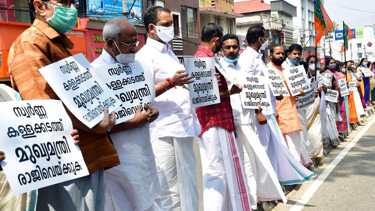 Anti-govt. protests sweep State on ‘Kerala Piravi’ day - The Hindu