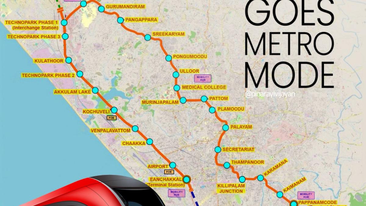 Central approval for Thiruvananthapuram metro to take at least a year ...