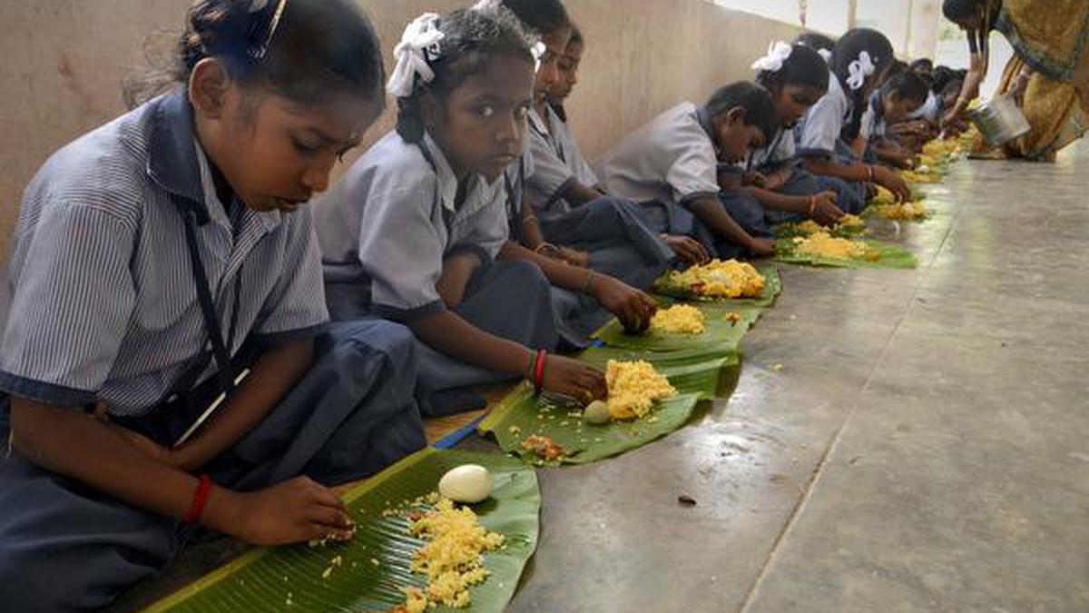 Experts for extending midday meal scheme up to Class XII - The Hindu
