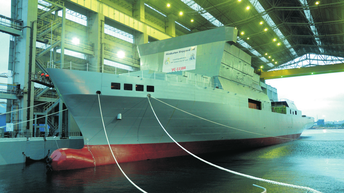 India’s first missile tracking ship is readying for sea trials - The Hindu