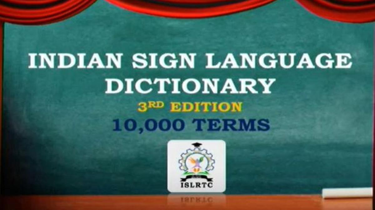 Indian Sign Language dictionary with 10,000 terms released - The Hindu