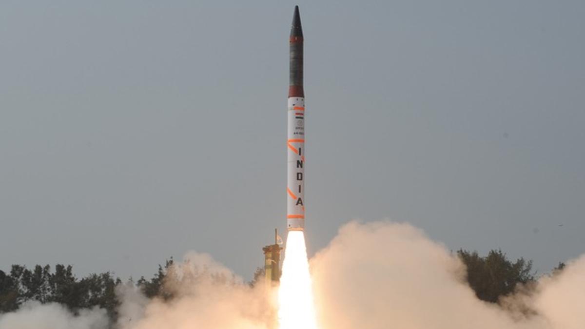 Nuclear-capable Agni-IV missile successfully test-fired - The Hindu