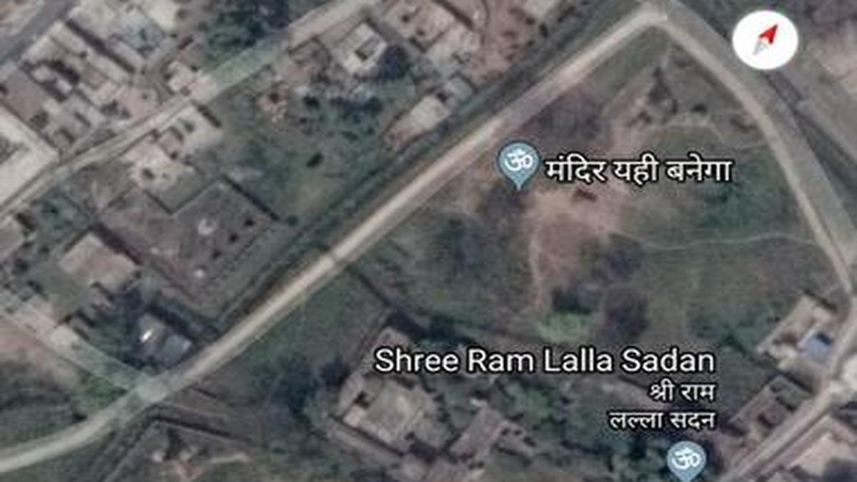 'Mandir yahi banega' marker appears near Ram Janmabhoomi site on Google ...