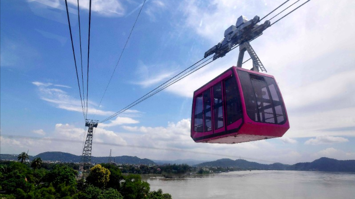 India's longest river ropeway over Brahmaputra - The Hindu