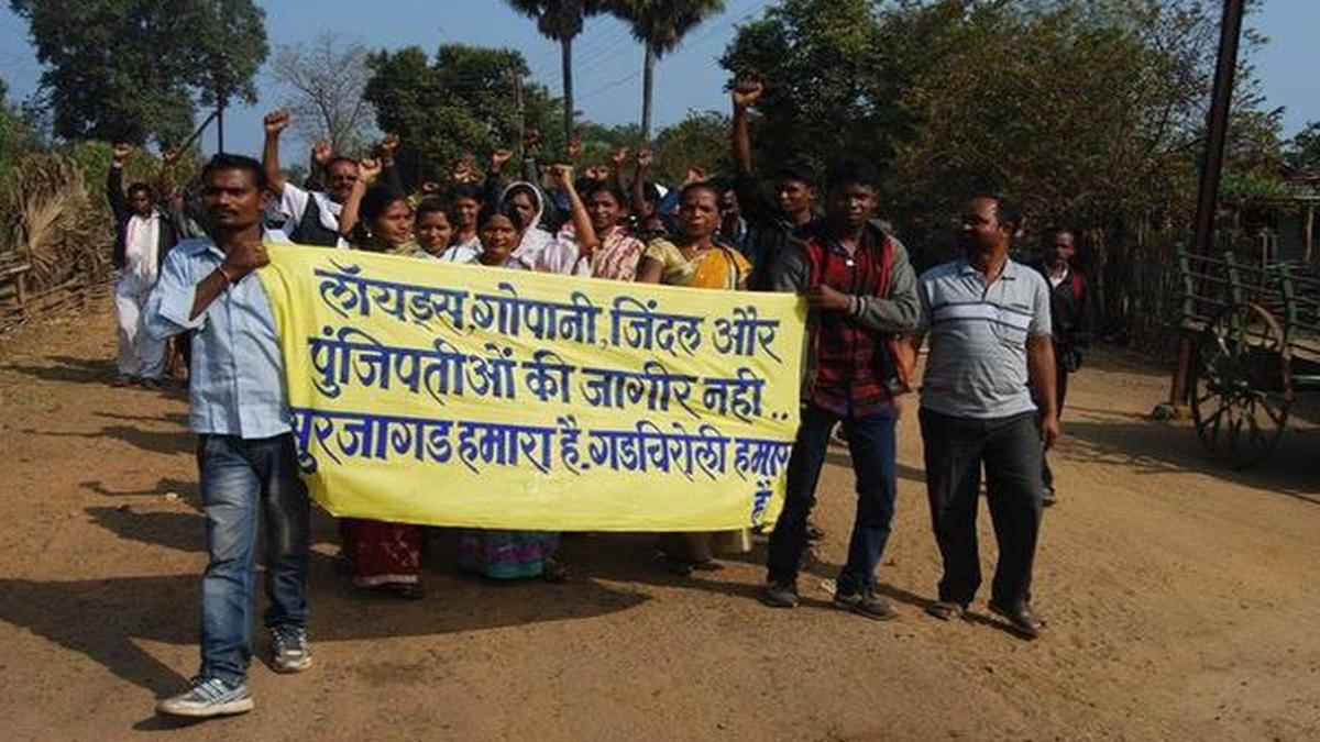 Villagers protest mining in Gadchiroli - The Hindu