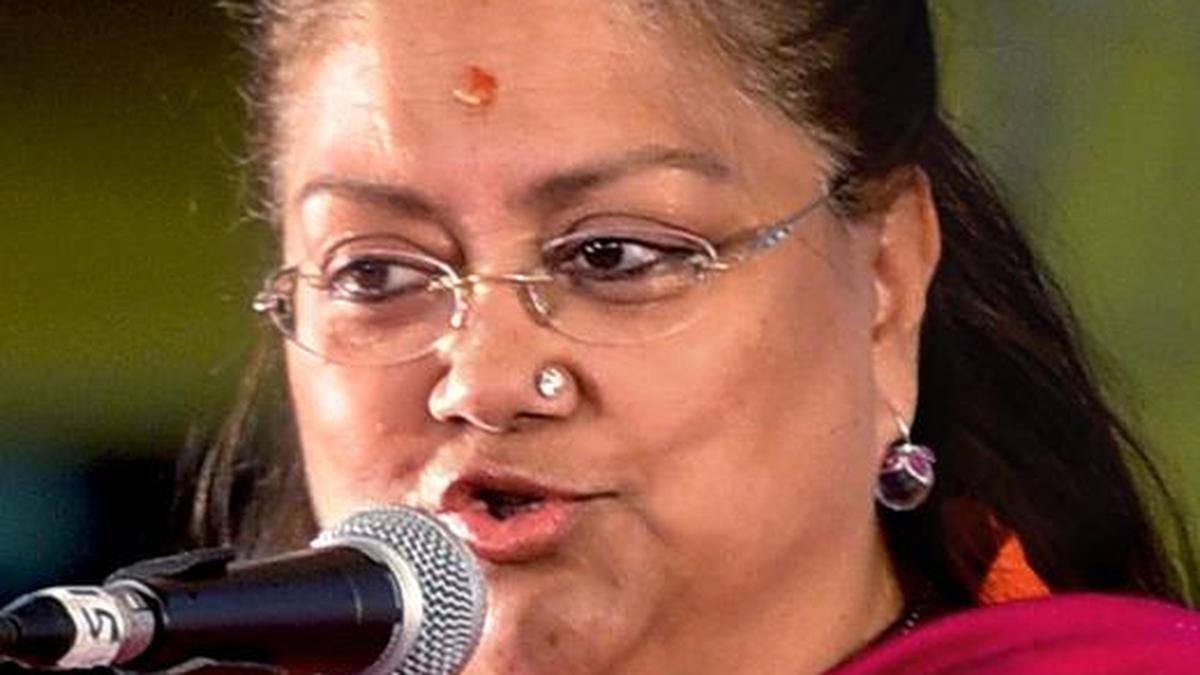 Congress blames Raje govt. for halt in construction activities - The Hindu