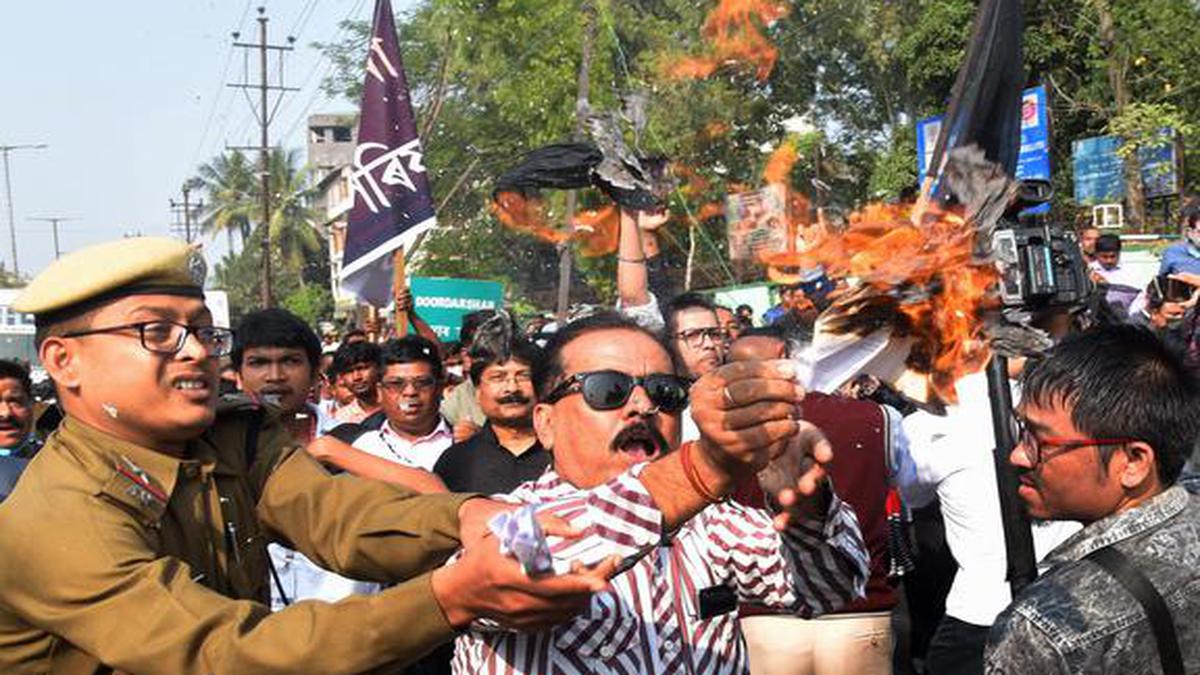 Anti-CAA protests held across northeast - The Hindu