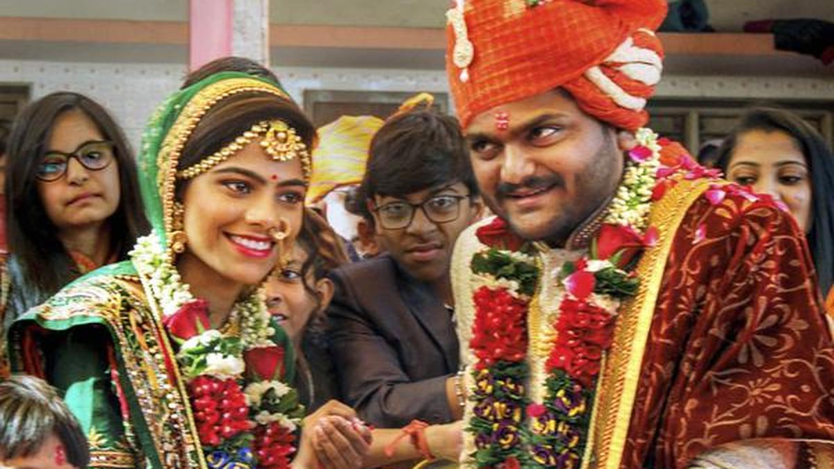 Patidar leader Hardik Patel marries childhood friend - The Hindu