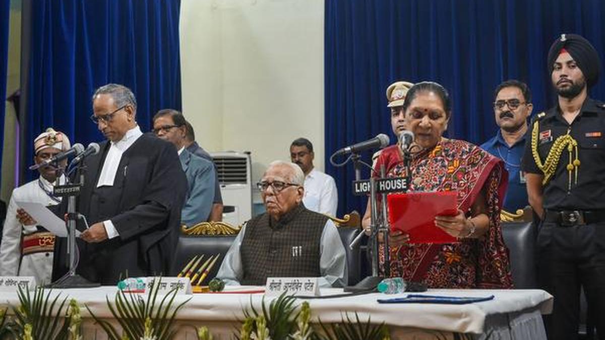 Anandiben Patel sworn in as U.P. Governor - The Hindu