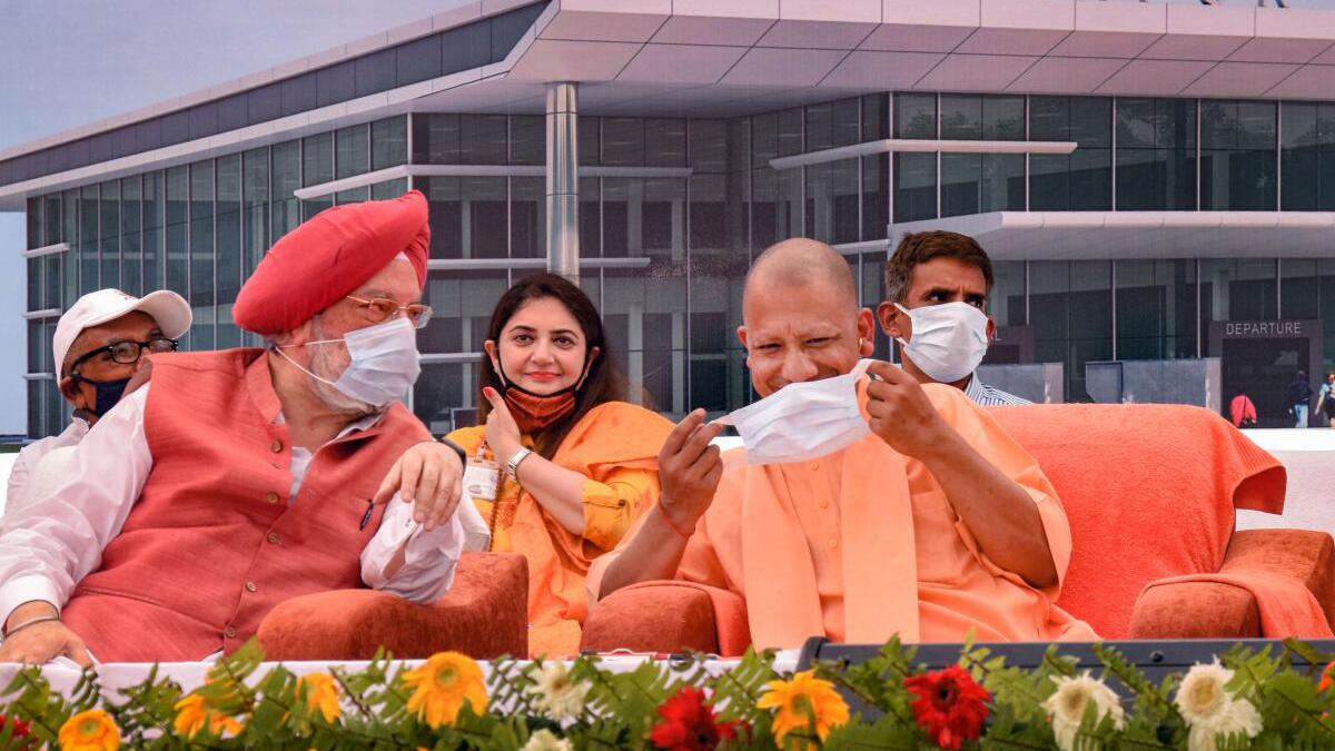 Adityanath Lays Foundation Stone To Extend Terminal Building At