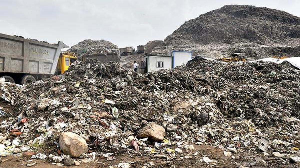Preparations in full swing to clear legacy landfills by 2026 - The Hindu