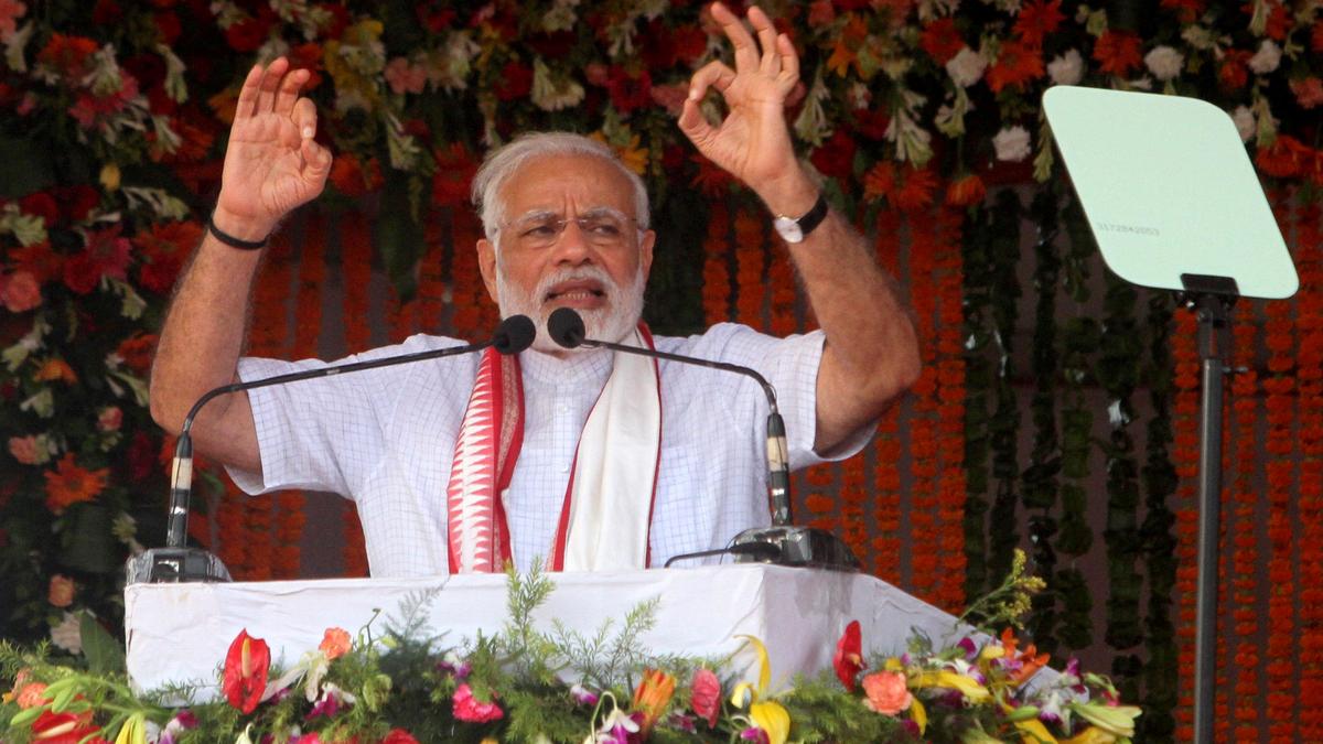 Opposition uniting over fear of law: Narendra Modi - The Hindu