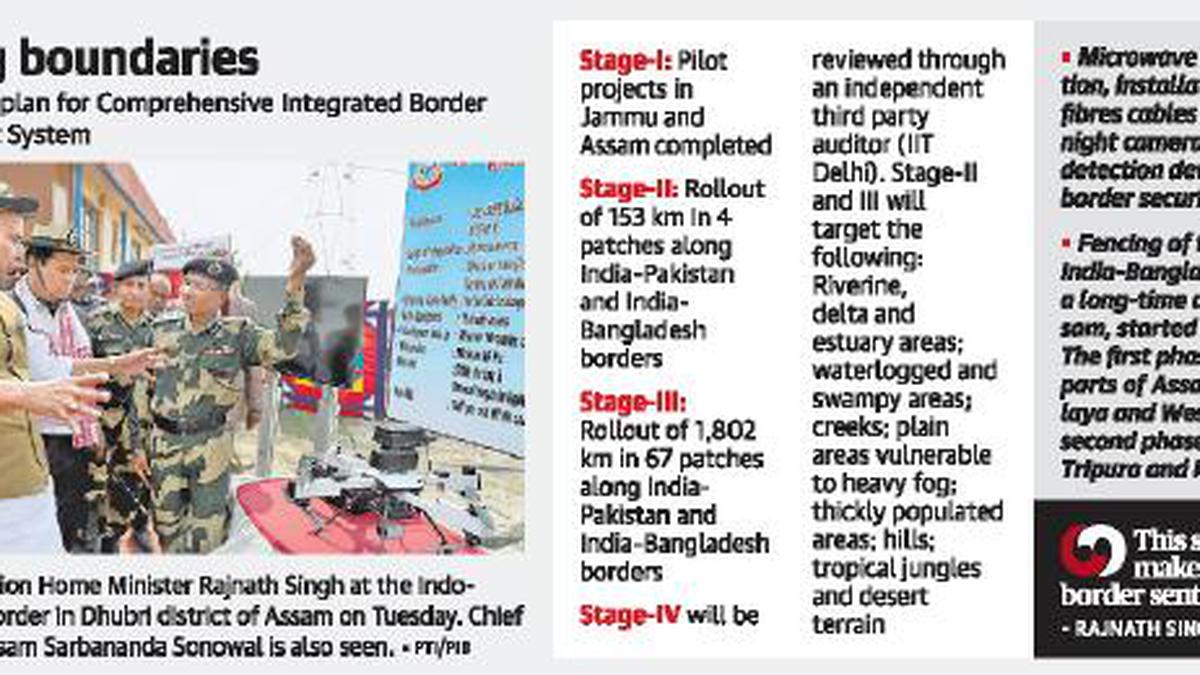 Assam gets ‘smart’ fence along border - The Hindu