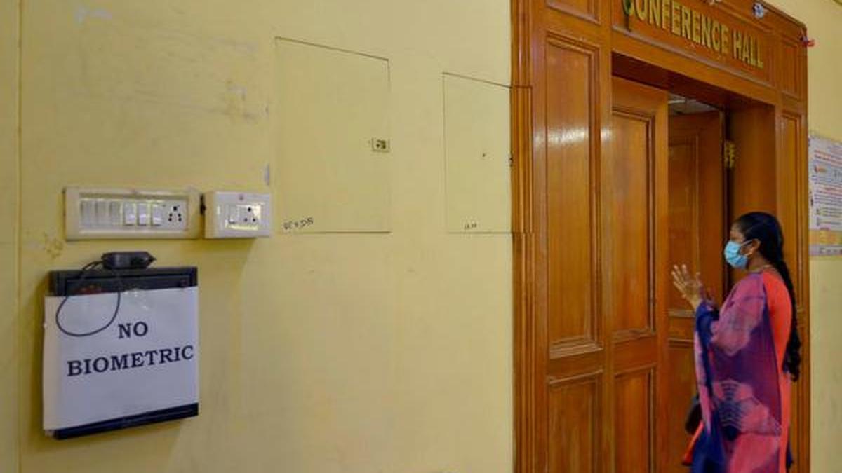 Covid-19 | Centre suspends biometric attendance for government employees - The Hindu