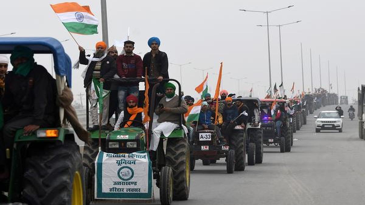 Farmers’ Protest | Tractor rallies taken out on expressways surrounding ...