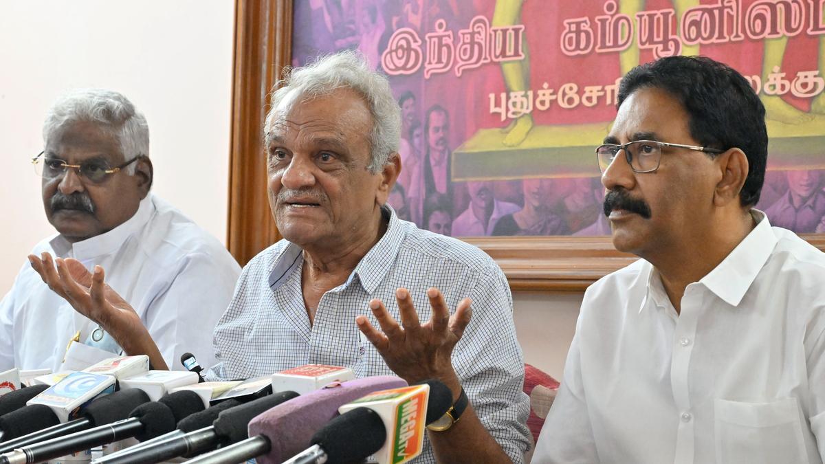 CM Rangasamy ‘betrayed’ people of Puducherry by not attending NITI Aayog meeting: CPI - The Hindu