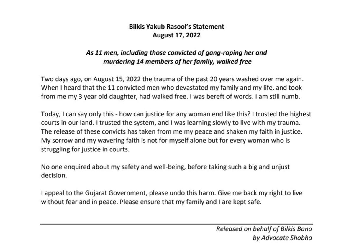 Explained: The Bilkis Bano story - The Hindu