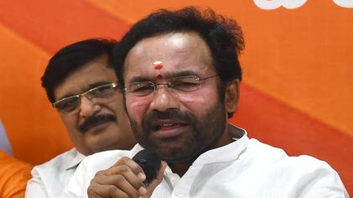 Kishan Reddy questions TRS tie up with Majlis - The Hindu