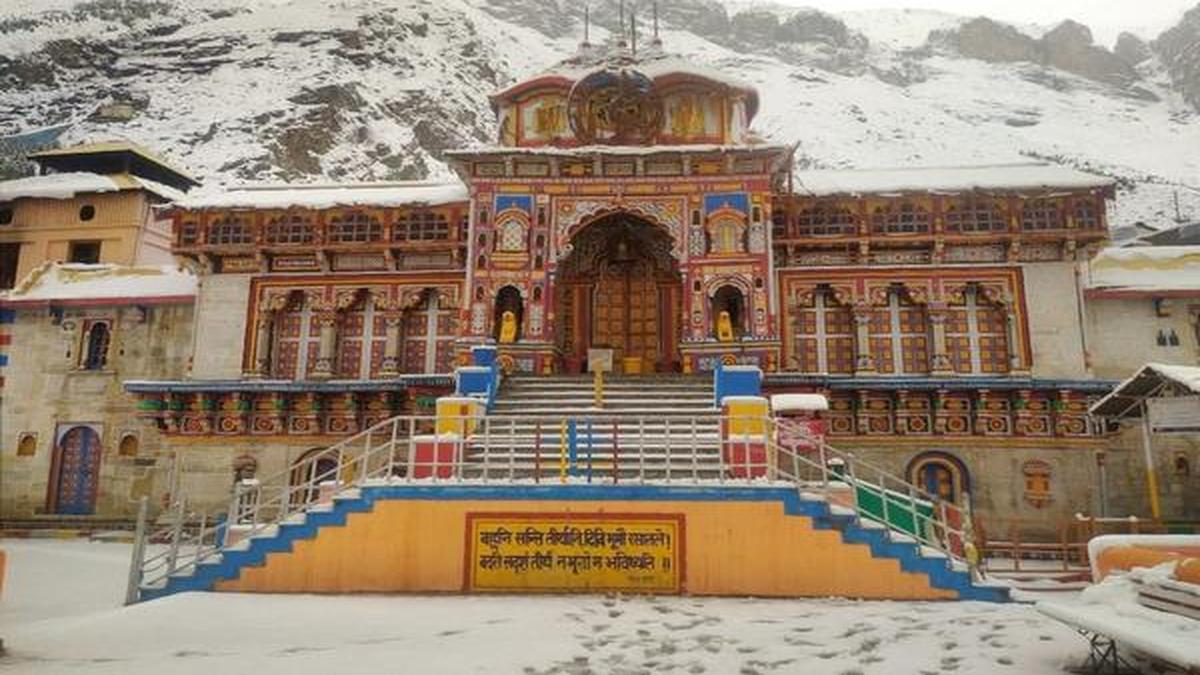 Badrinath opens after winter closure - The Hindu