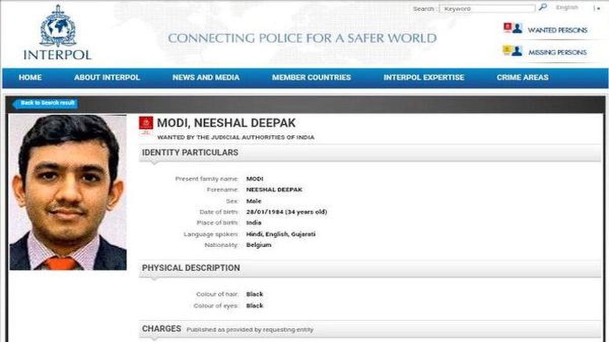 Red Notices against Nirav Modi’s brothers vanish from Interpol site ...