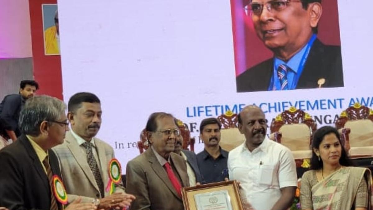 Lifetime achievement award presented to K.K. Ramalingam - The Hindu
