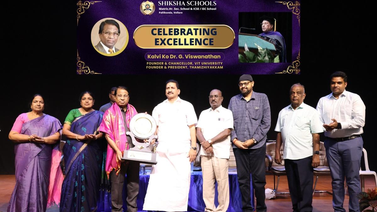 VIT Founder-Chancellor Viswanathan felicitated - The Hindu