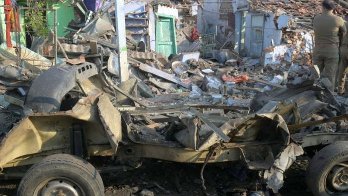 Three killed, 5 injured in cracker explosion in Erode - The Hindu