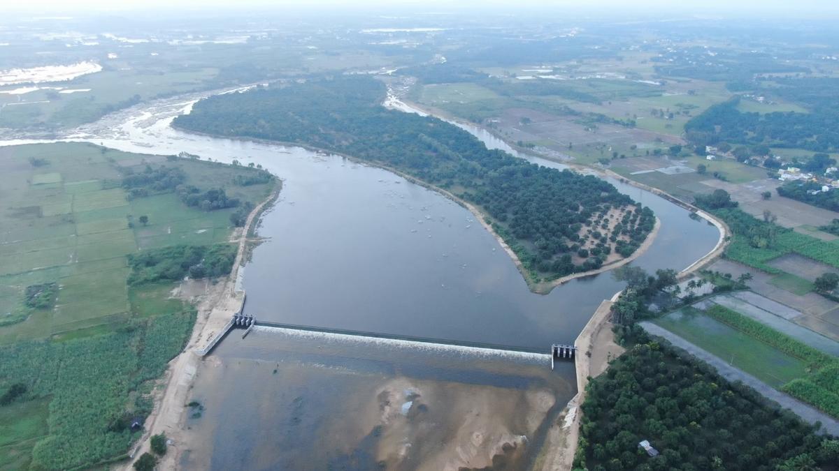 Illupur check dam, located upstream of Poondi reservoir, full - The Hindu