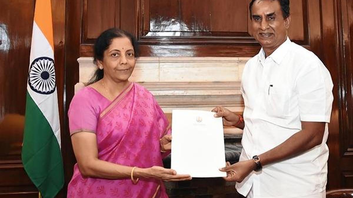 Velumani meets Union Finance Minister to seek release of funds - The Hindu