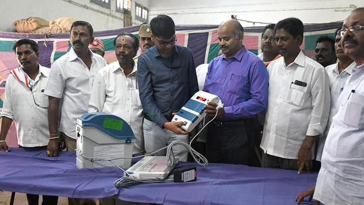 First-level checking of EVMs begins - The Hindu