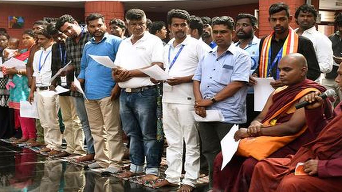 50 Dalit families embrace Buddhism - The Hindu