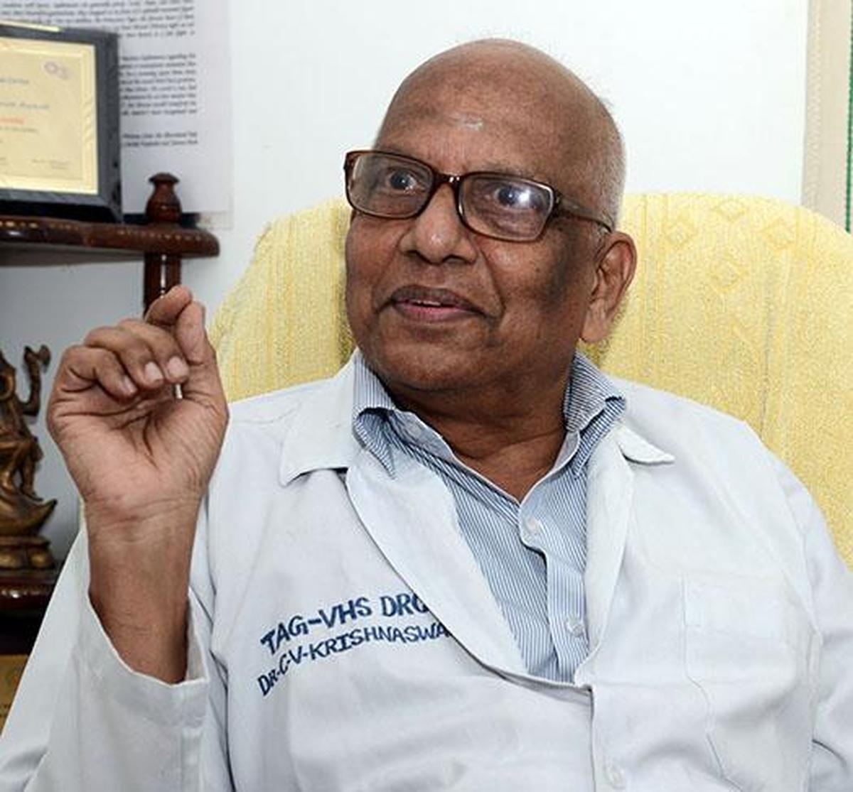 C.V. Krishnaswami passes away - The Hindu