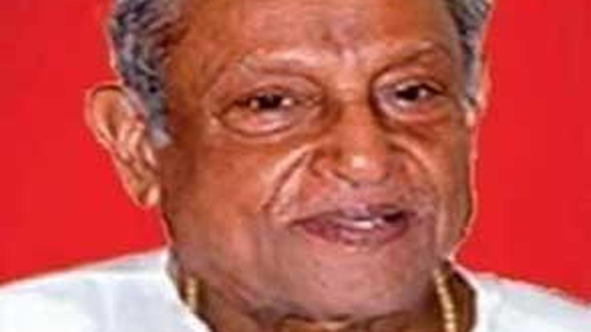 Poondi K. Thulasiah Vandayar passes away - The Hindu