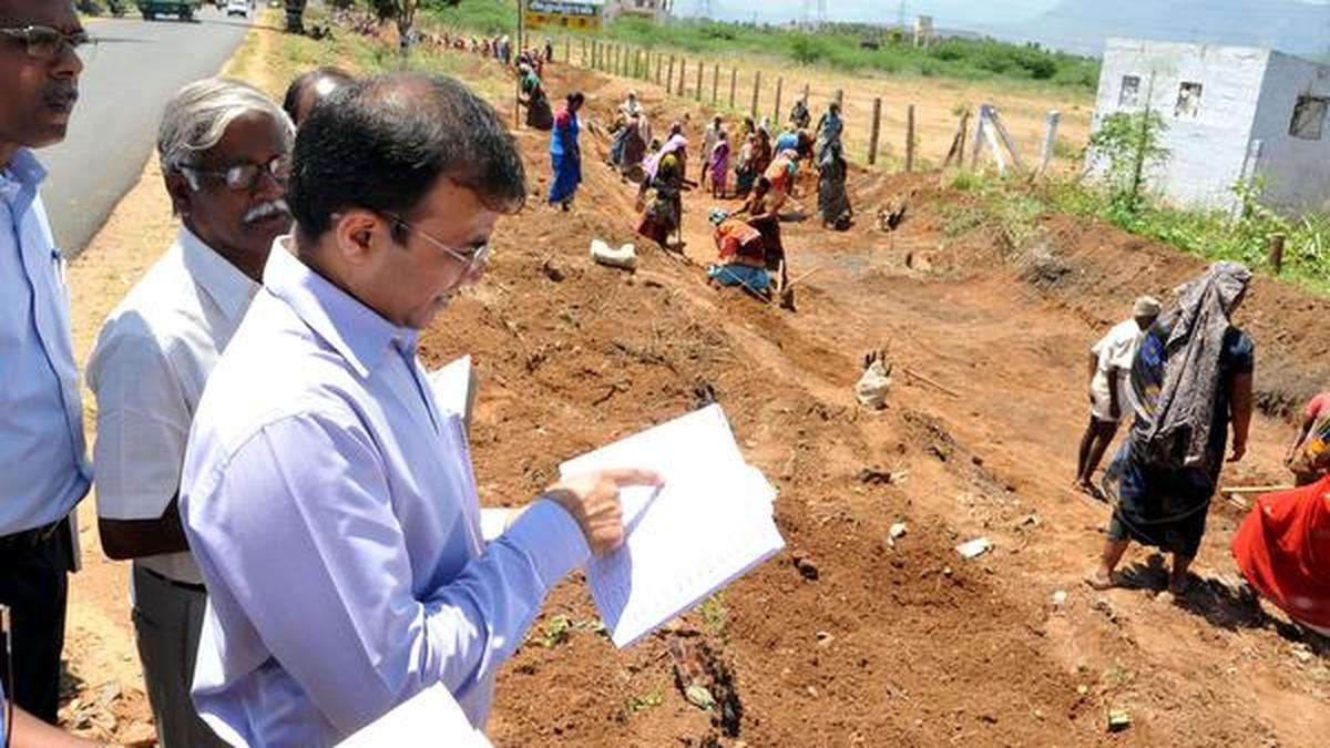 Desilting of tanks, channels in full swing to prevent flooding - The Hindu
