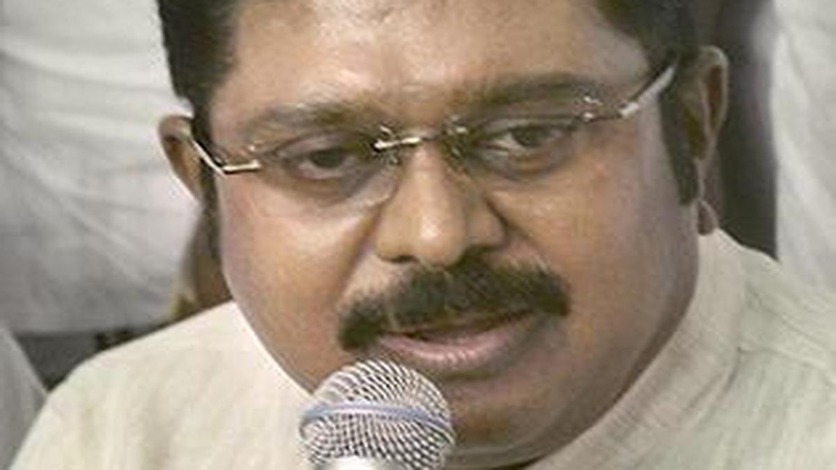 Politically motivated, says Dhinakaran - The Hindu