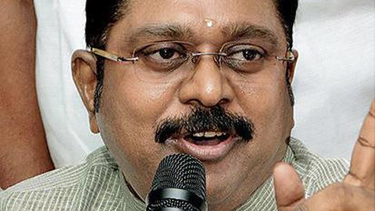 No need to hype Dhivakaran’s outburst, says Dhinakaran - The Hindu