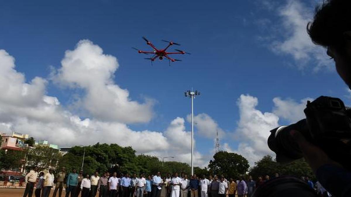 Drone mapping project begins - The Hindu