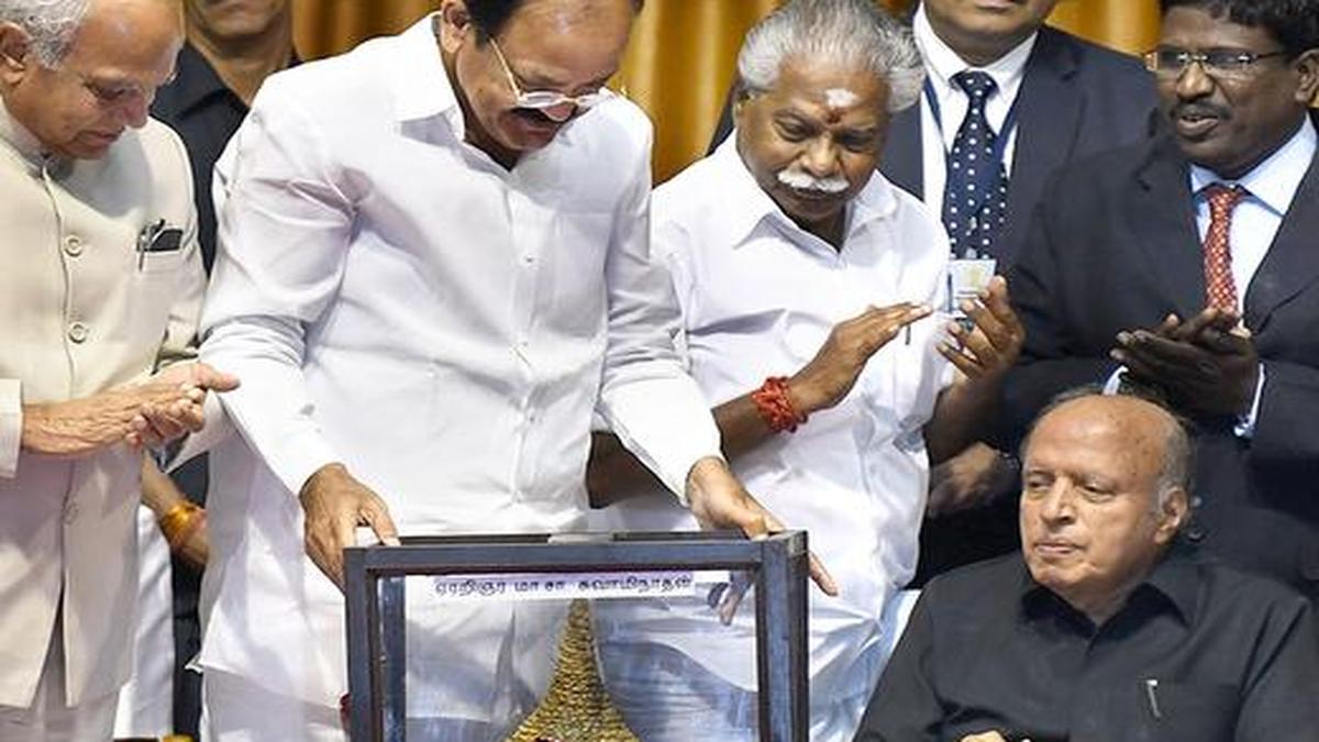 Swaminathan a legend: Venkaiah - The Hindu