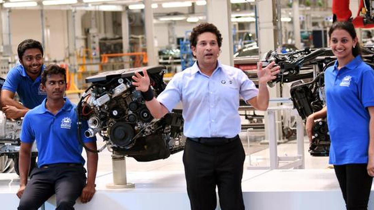 Sachin rolls out BMW’s skill development initiative for students - The ...
