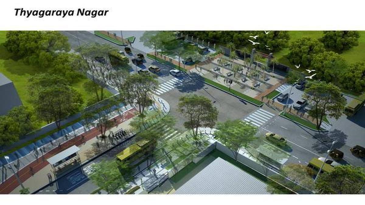 Work on T. Nagar pedestrian plaza begins - The Hindu