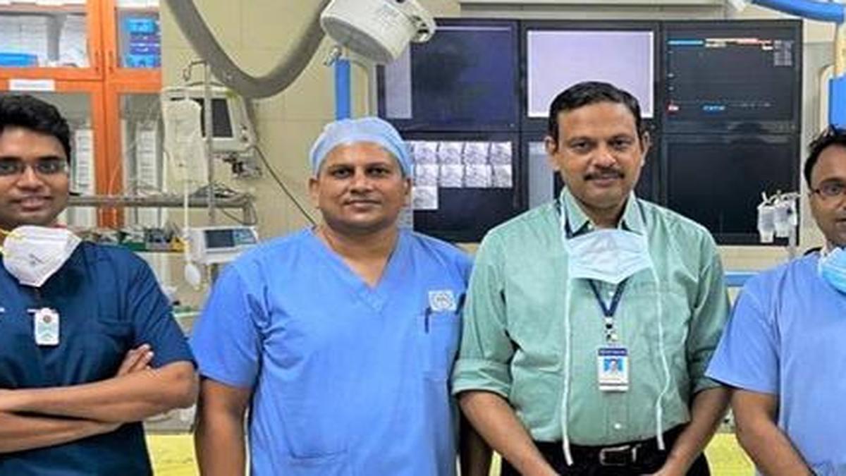 CMC doctors implant heart valve through jugular vein - The Hindu